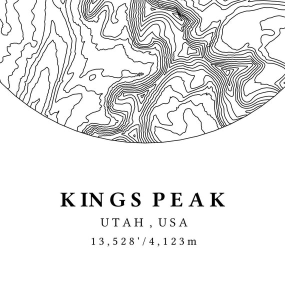 Kings Peak Utah Map