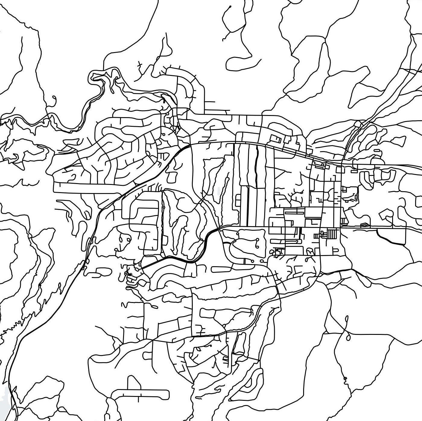 Mammoth Lakes Printable Map Mammoth California Map Poster | Etsy