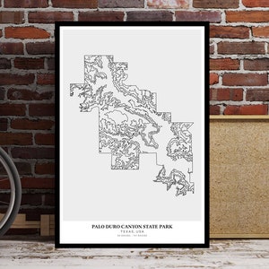 Palo Duro Canyon State Park Printable Topographic Map, Palo Duro ...