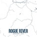 Rogue River Oregon Printable Map Rogue River Map Crater Lake - Etsy
