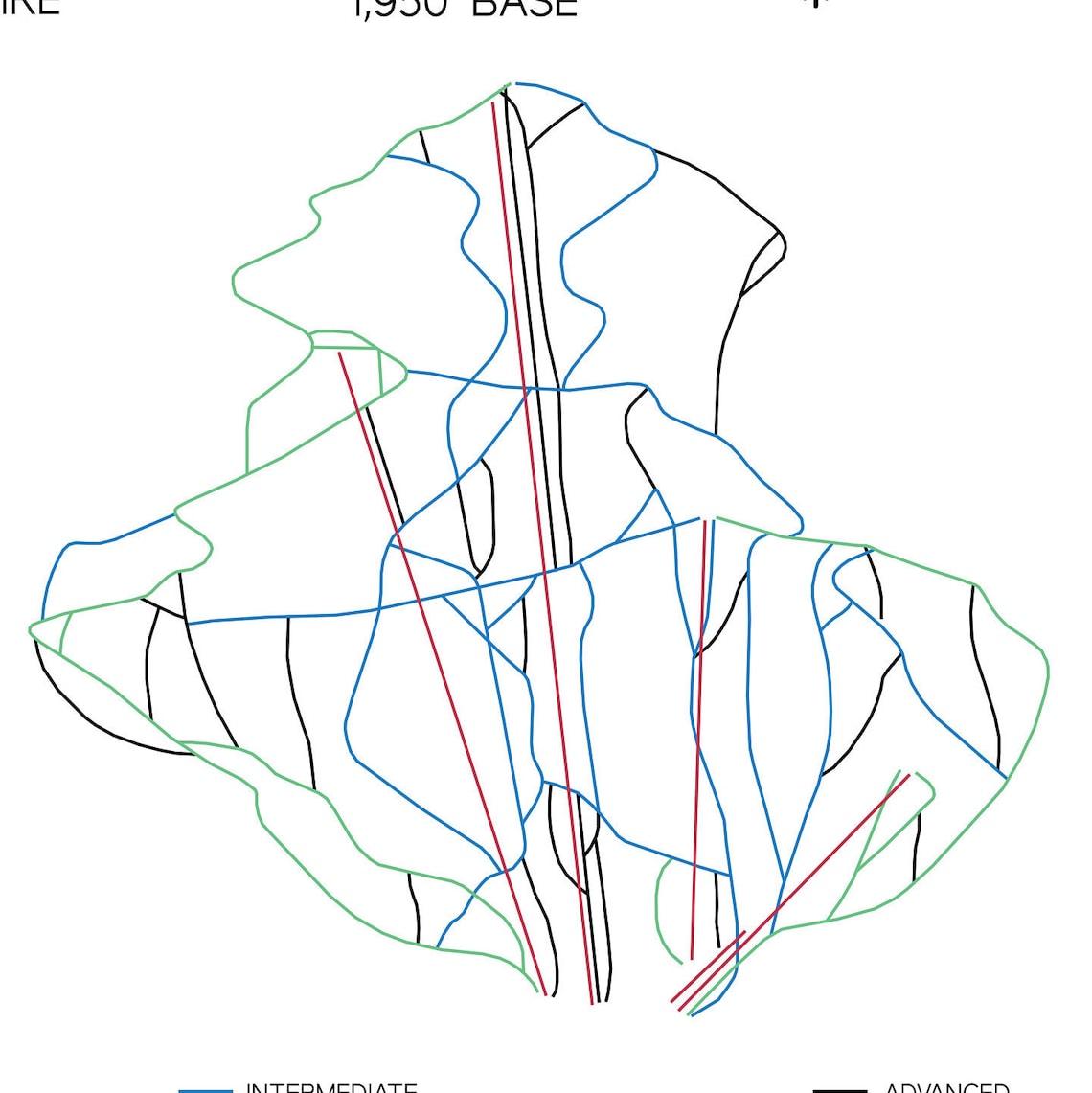 Wildcat Mountain Printable Ski Resort Map Ski Map - Etsy