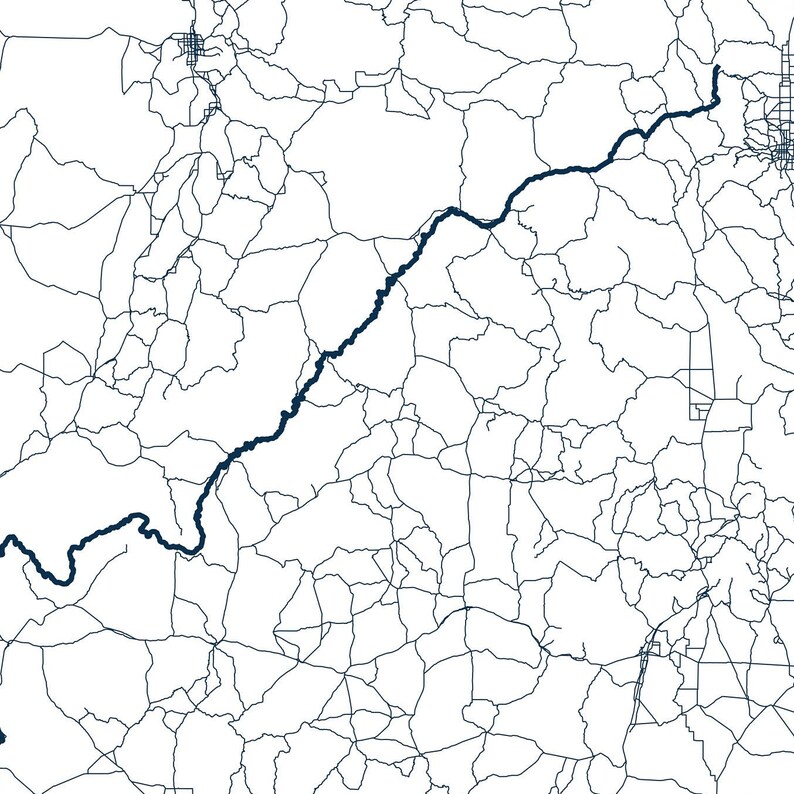 Colorado River Printable Map Poster Colorado River Map - Etsy