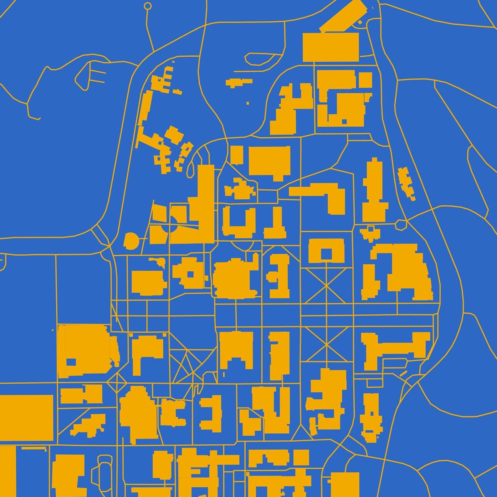 Westwood California Printable Street Map University of - Etsy