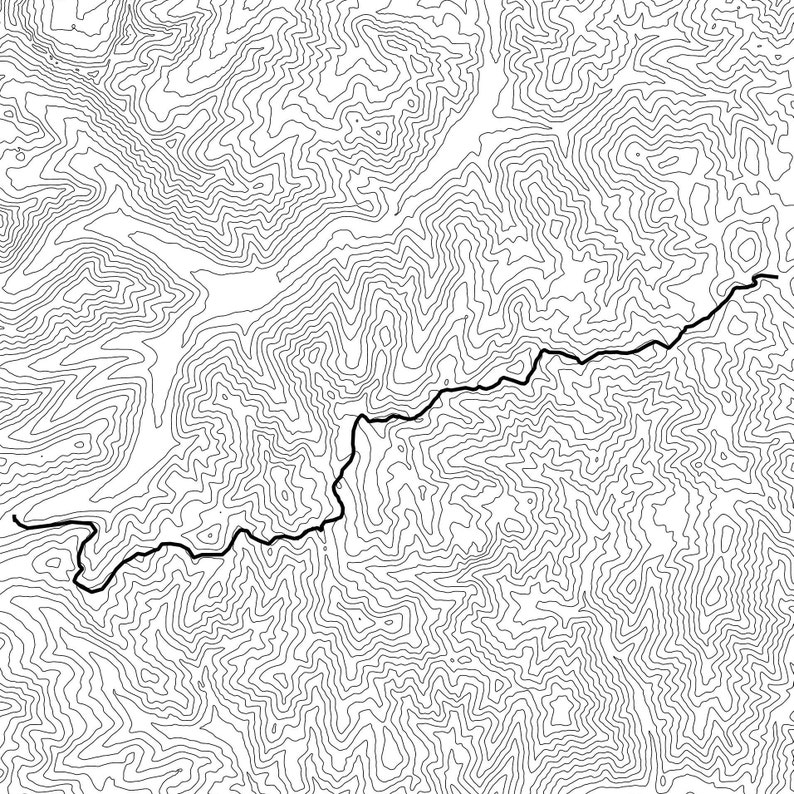 Osberg Ridgeline Trail Colorado Topographic Map Printable | Etsy