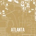 Atlanta Georgia Map Georgia Tech Wall Art Atlanta GA Print - Etsy