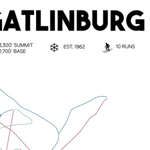 Ober Gatlinburg Printable Ski Trail Map Ober Gatlinburg - Etsy