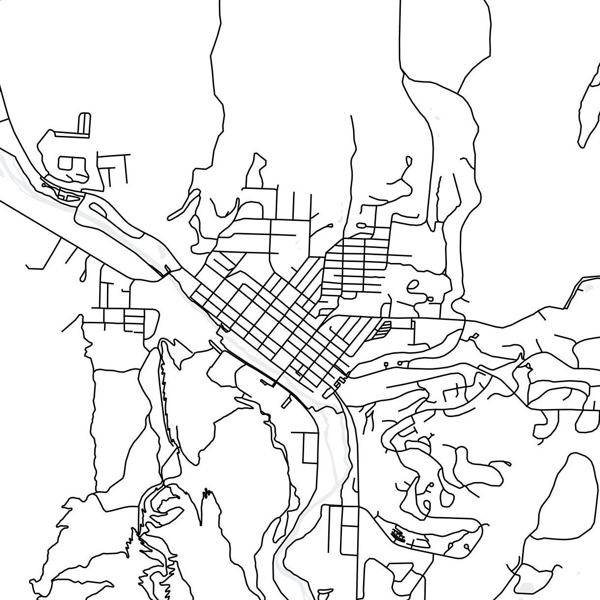 Steamboat Springs Colorado printable map Steamboat Ski map | Etsy