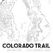 Colorado Trail Printable Hiking Map, Colorado Topographic Map ...