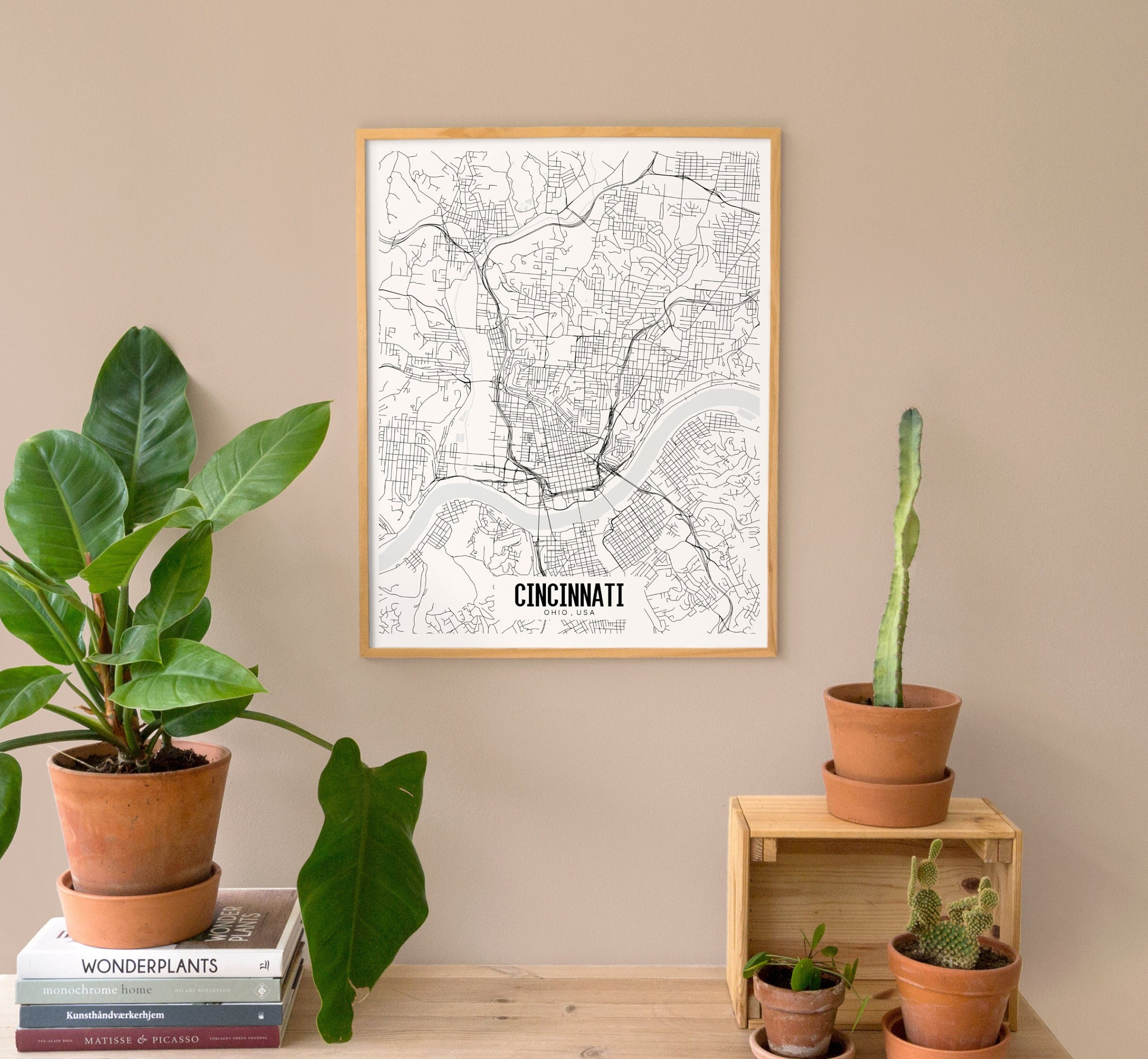 Cincinnati Map, Cincinnati Ohio Printable Map, Cincinnati OH Map ...