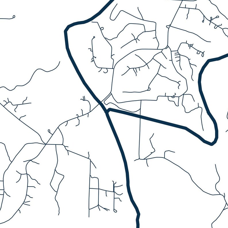 James River and Finley River Confluence Printable Map - Etsy