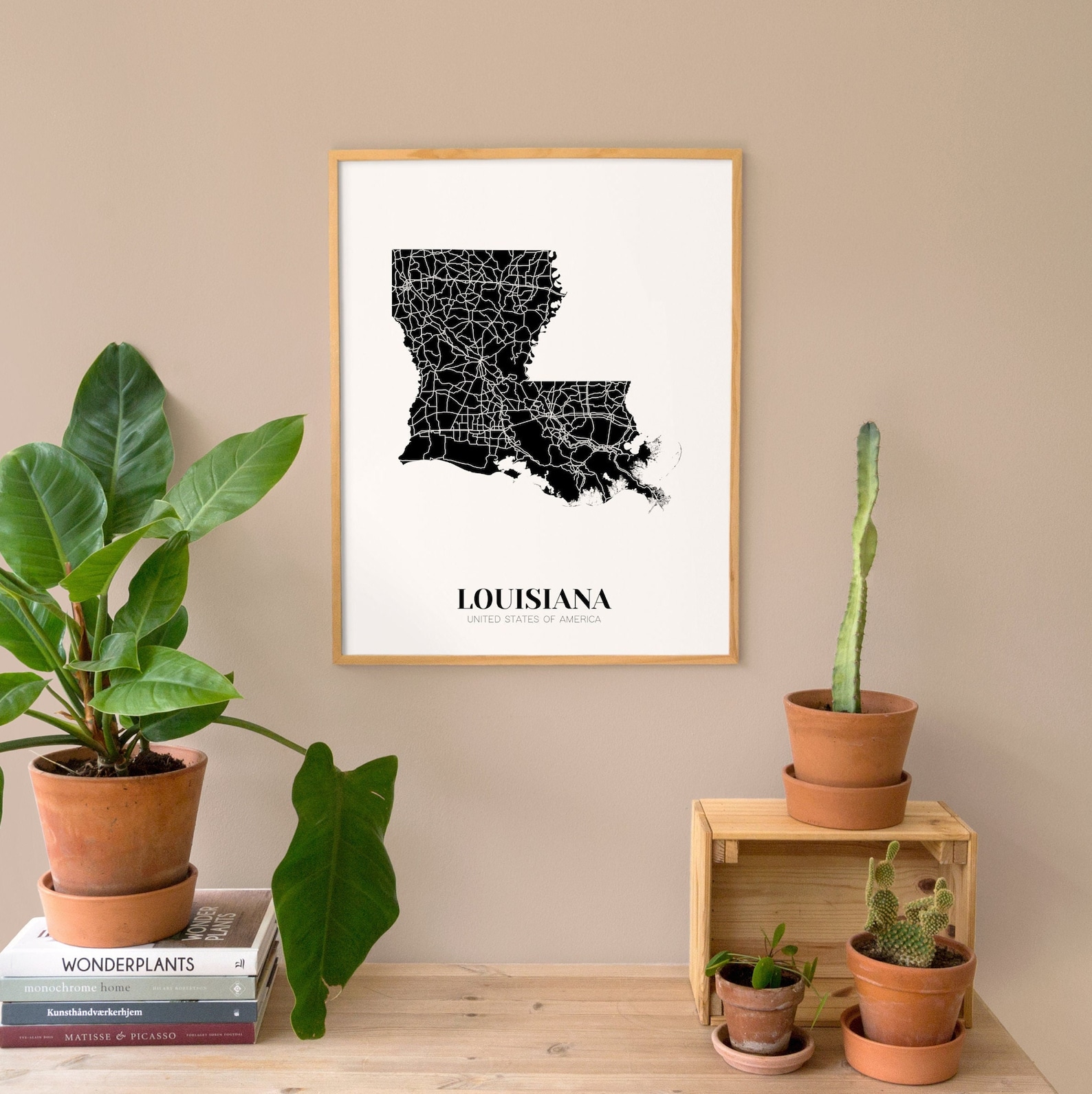 Map of Louisiana Printable Louisiana Map Printable LA Map - Etsy