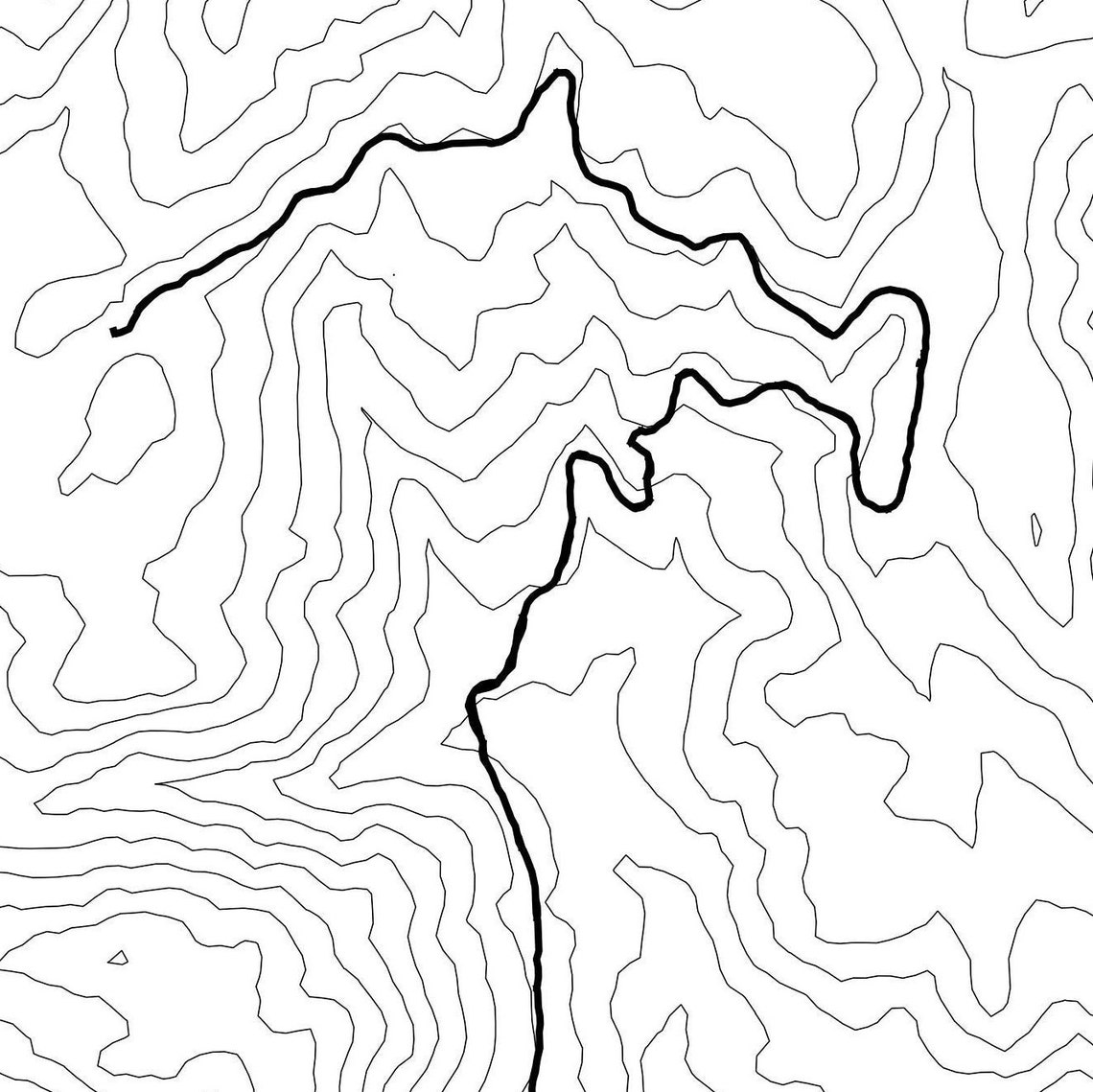 Caballo Trail Topographic Map Printable Mountain Biking Map | Etsy