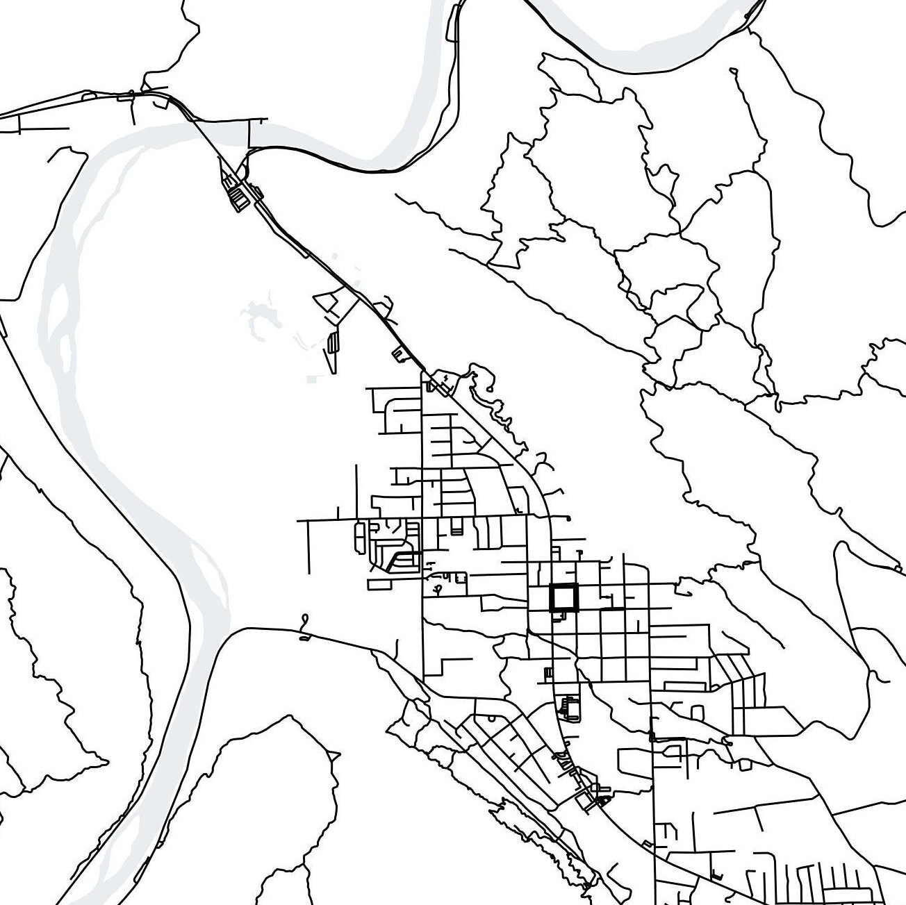 Moab Utah Printable Map Moab Utah Map Poster Moab Map Art - Etsy