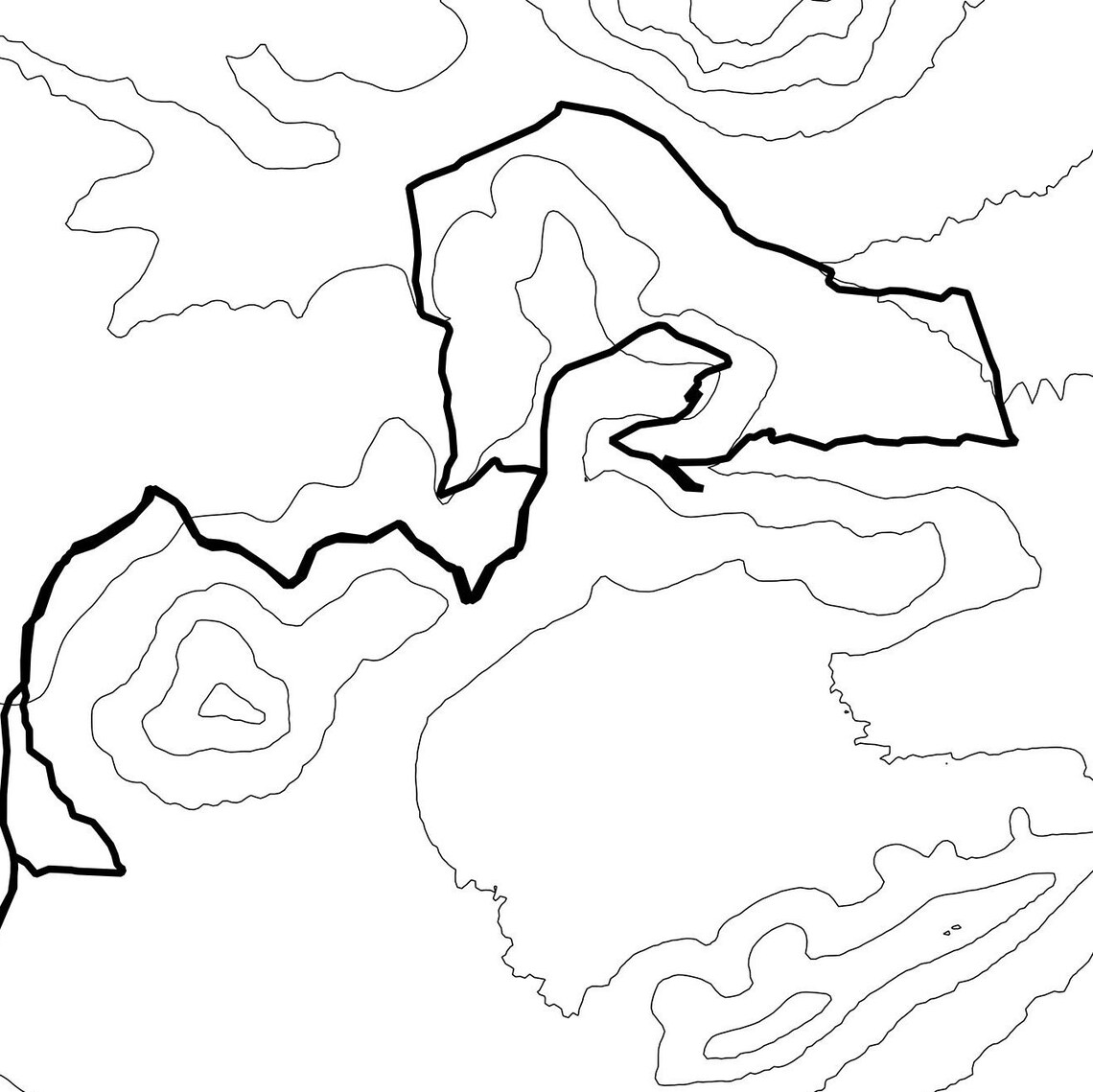 The Rusty Bucket Loop Trail Topographic Map, Printable Mountain Biking ...