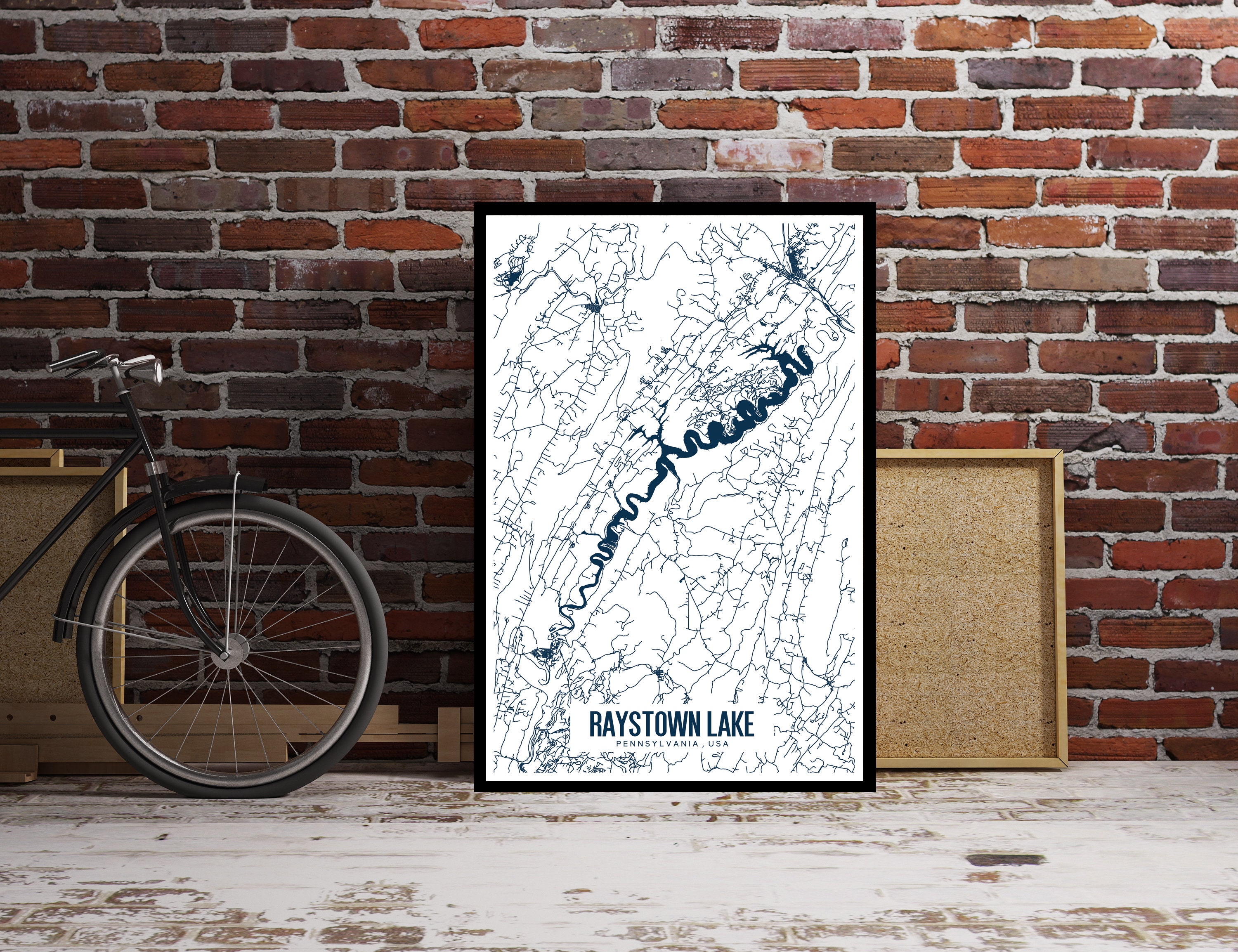 Raystown Lake Pennsylvania Printable Map Raystown Lake Map - Etsy