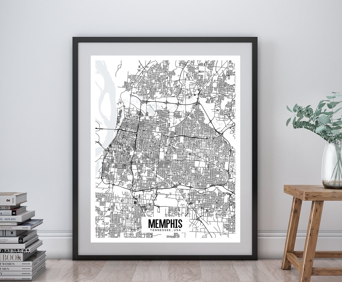 Memphis Tennessee Map Printable, Printable Map for Office, Memphis ...