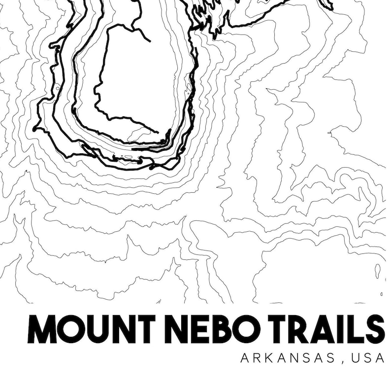 Mount Nebo State Park Trails Topographic Map, Printable Mountain Biking ...