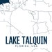 Lake Talquin Florida Printable Map Lake Talqiun FL (Download Now) - Etsy