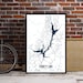 Trinity Lake Printable Map Trinity Lake California Wall Art - Etsy