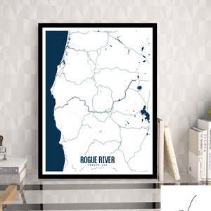 Rogue River Oregon Printable Map, Rogue River Map, Crater Lake Oregon ...