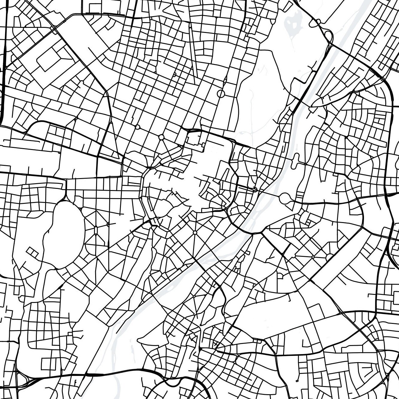 Munich Germany Map Printable Printable Map for Office Munich - Etsy