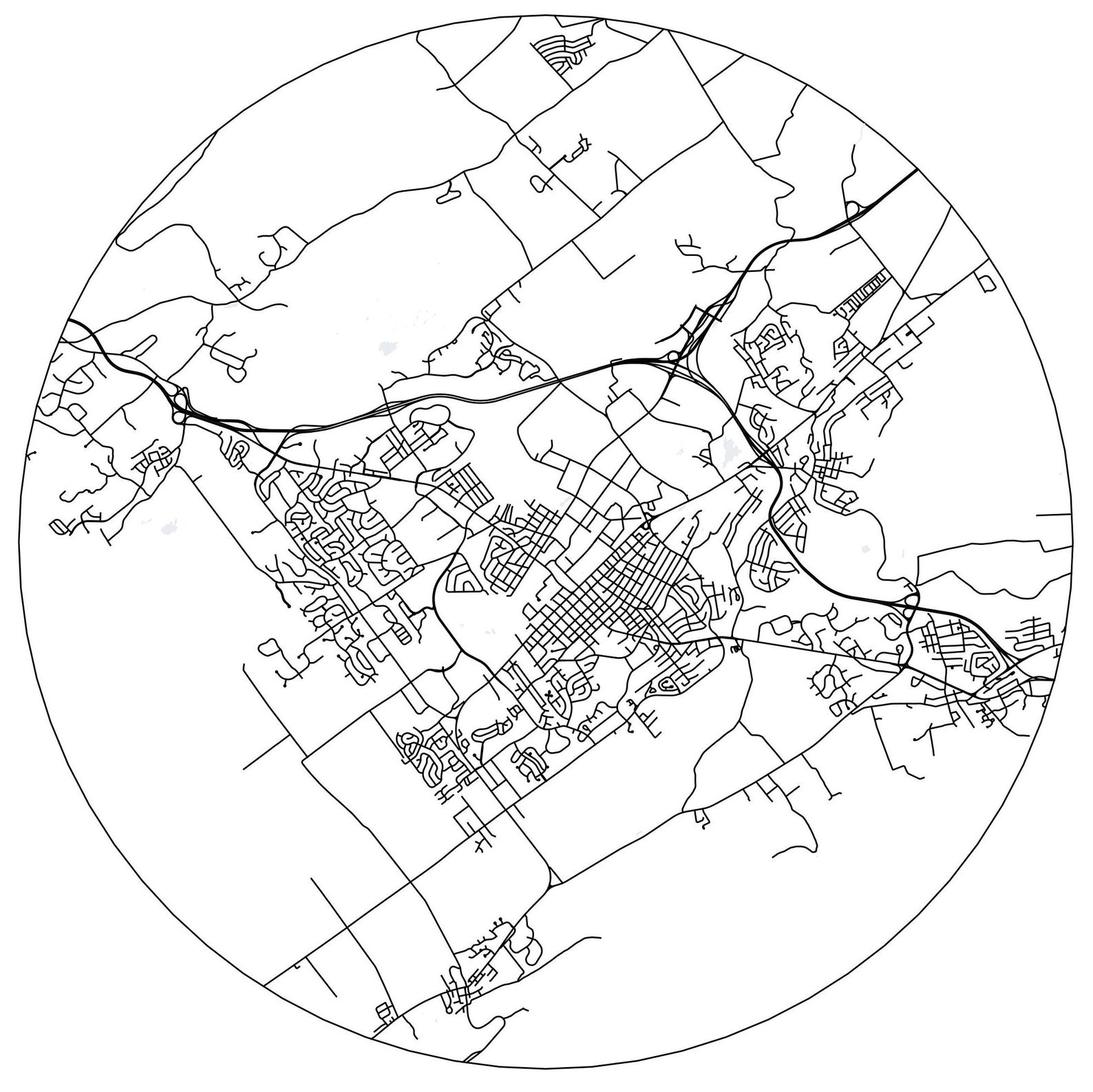 State College Printable Map State College Map Poster | Etsy