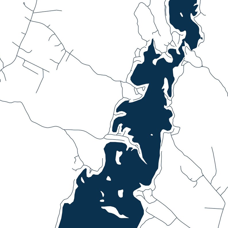 Little Sebago Lake Printable Map Little Sebago Lake Maine - Etsy