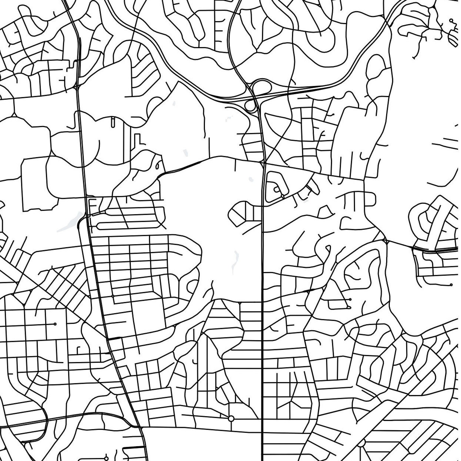 Bethesda Maryland Printable Map Bethesda Map Print Maryland - Etsy