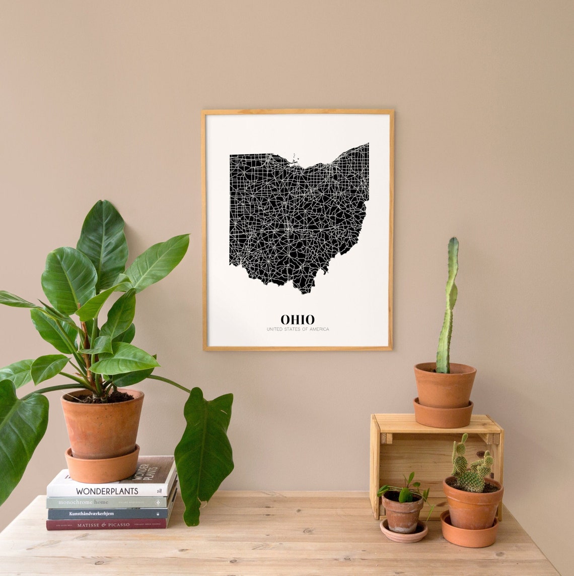 Map of Ohio Printable Ohio Map Printable OH Map Poster - Etsy