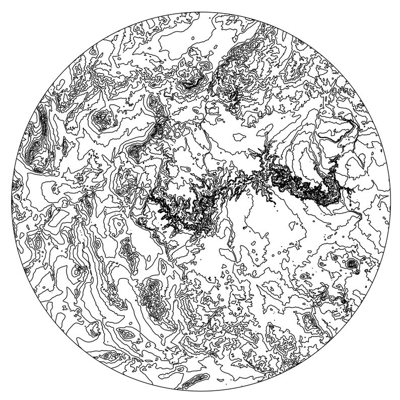 Grand Canyon National Park Printable Topographic Map Grand - Etsy