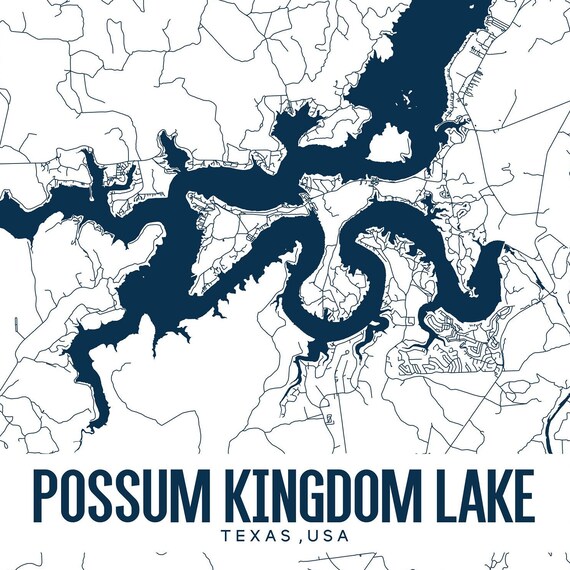 Possum Kingdom Lake Map
