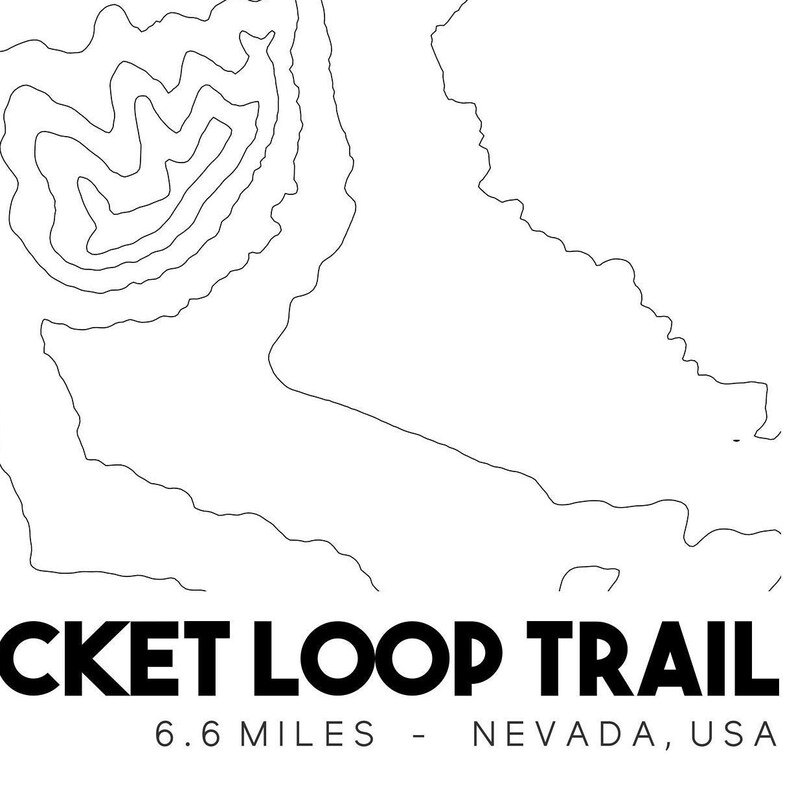 The Rusty Bucket Loop Trail Topographic Map, Printable Mountain Biking ...