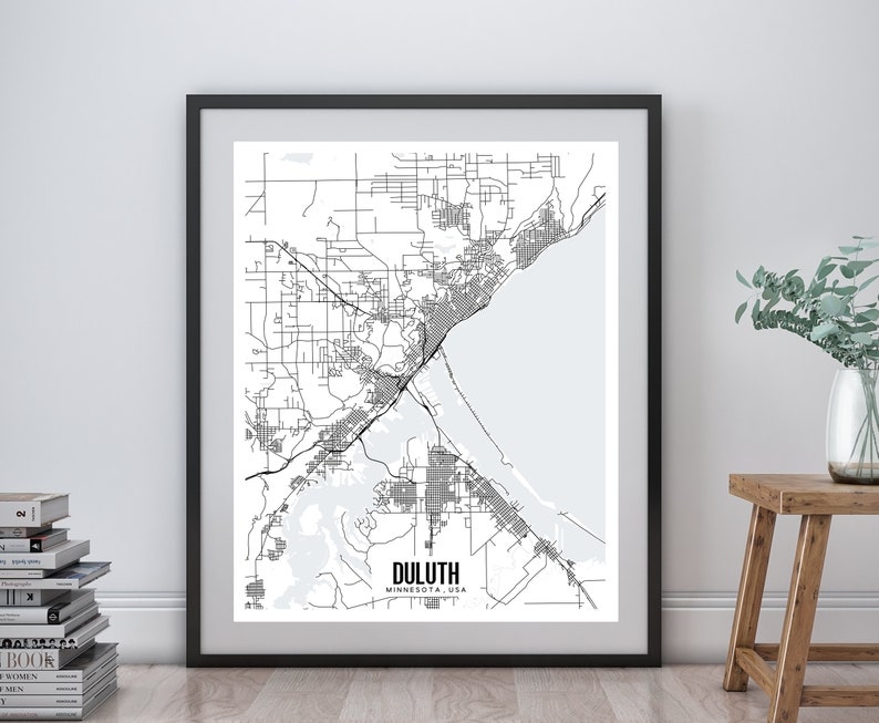 Duluth Minnesota Map Printable, Printable Map for Office, Duluth ...