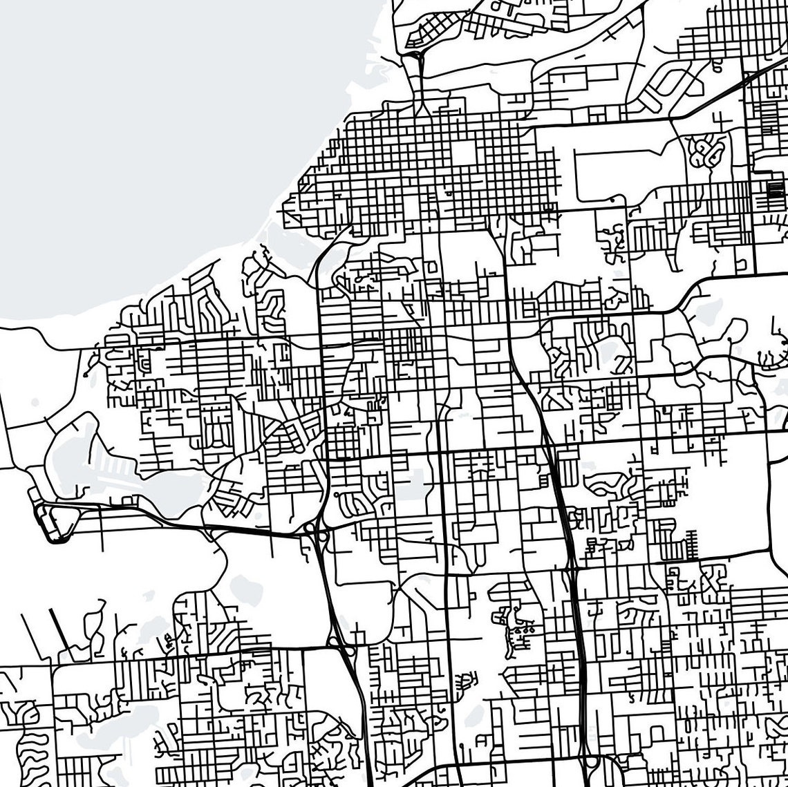 Anchorage Alaska Map Printable Anchorage Map Art Alaska Map | Etsy