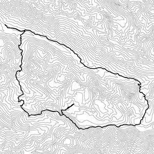High Divide Loop Trail Topographic Map Printable High Divide - Etsy