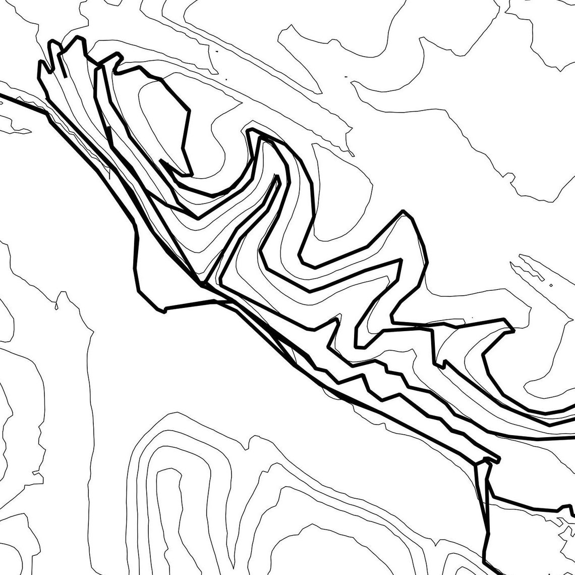 Slaughter Pen Trails Topographic Map Printable Mountain | Etsy
