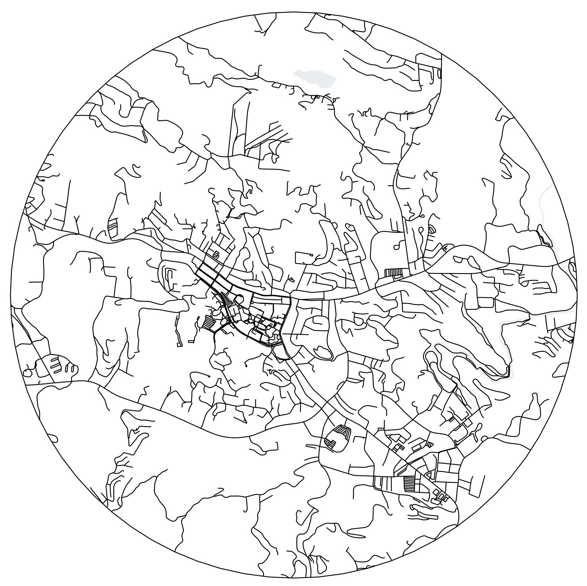 Boone North Carolina Printable Map Boone NC Wall Art - Etsy