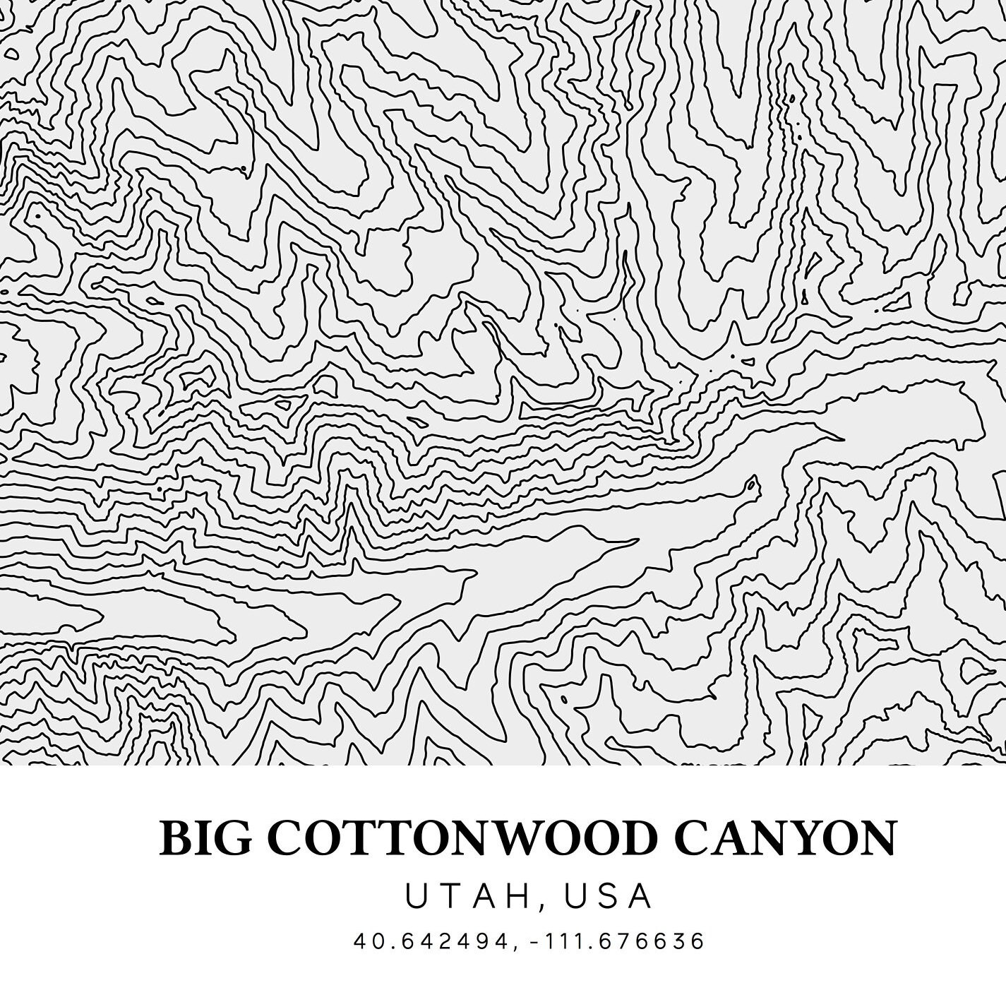 Simple Topographic Map For Kids
