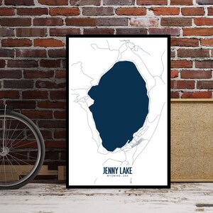 Jenny Lake Printable Map Jenny Lake Map Jenny Lake Print | Etsy Canada