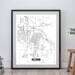Bozeman Montana Map Printable Montana Map Art Bozeman Map - Etsy