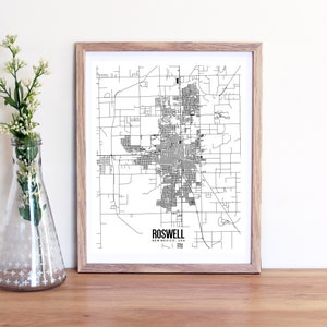 Roswell New Mexico Map Printable, Printable Map for Office, Roswell ...