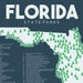 Florida State Parks Map Printable 16x20, Gift for Hiker, Outdoor Art ...