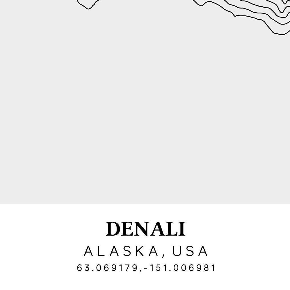 Denali Topographic Map Denali Map Printable Topographic Map - Etsy ...
