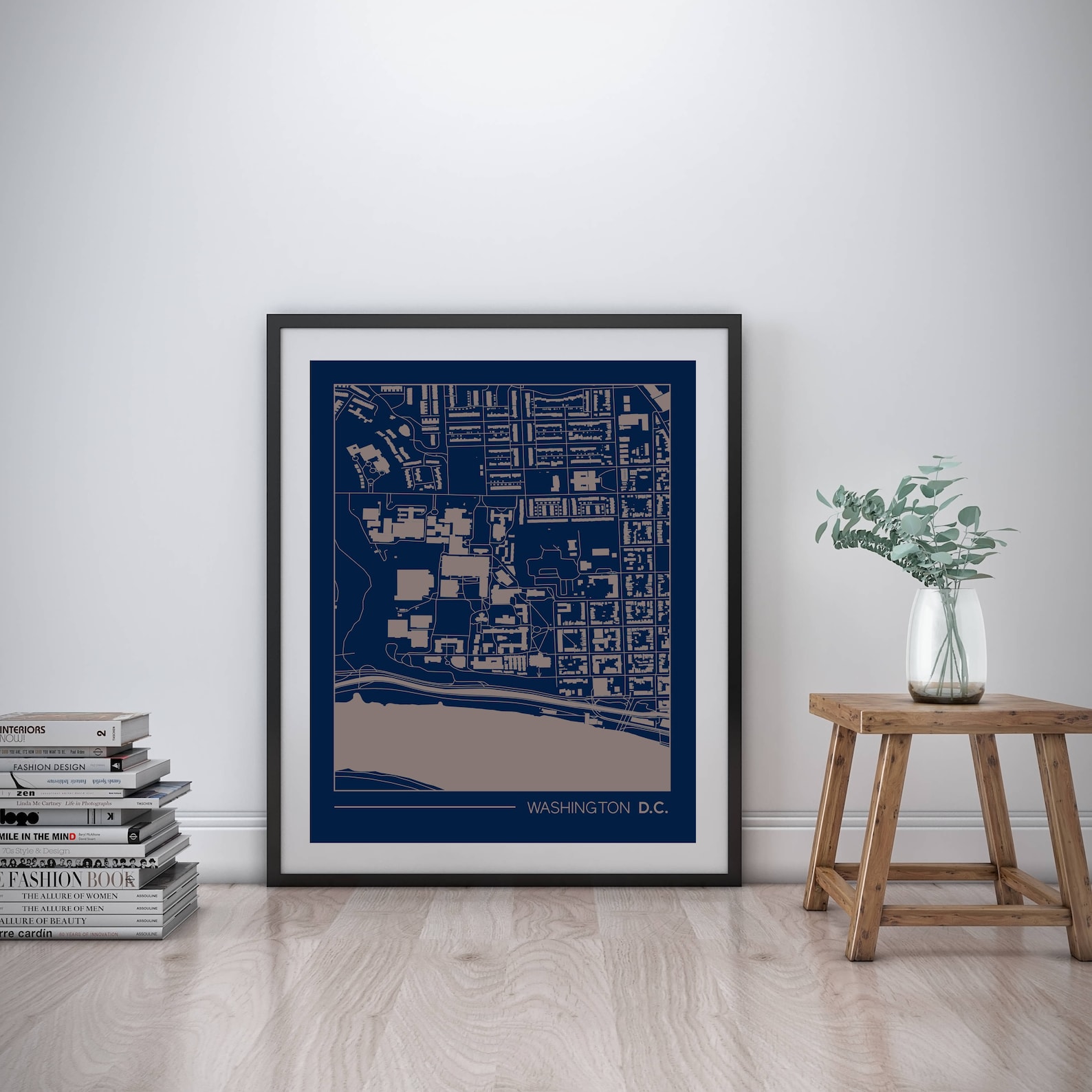 Georgetown Printable Map Georgetown Wall Art DC Wall Art | Etsy