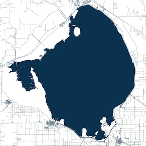 Lake Okeechobee Printable Map, Lake Okeechobee Map, Lake Okeechobee ...