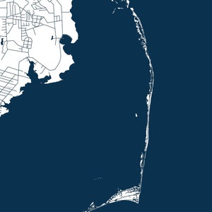 Outer Banks North Carolina Printable Map, Outer Banks NC Wall Art, OBX ...