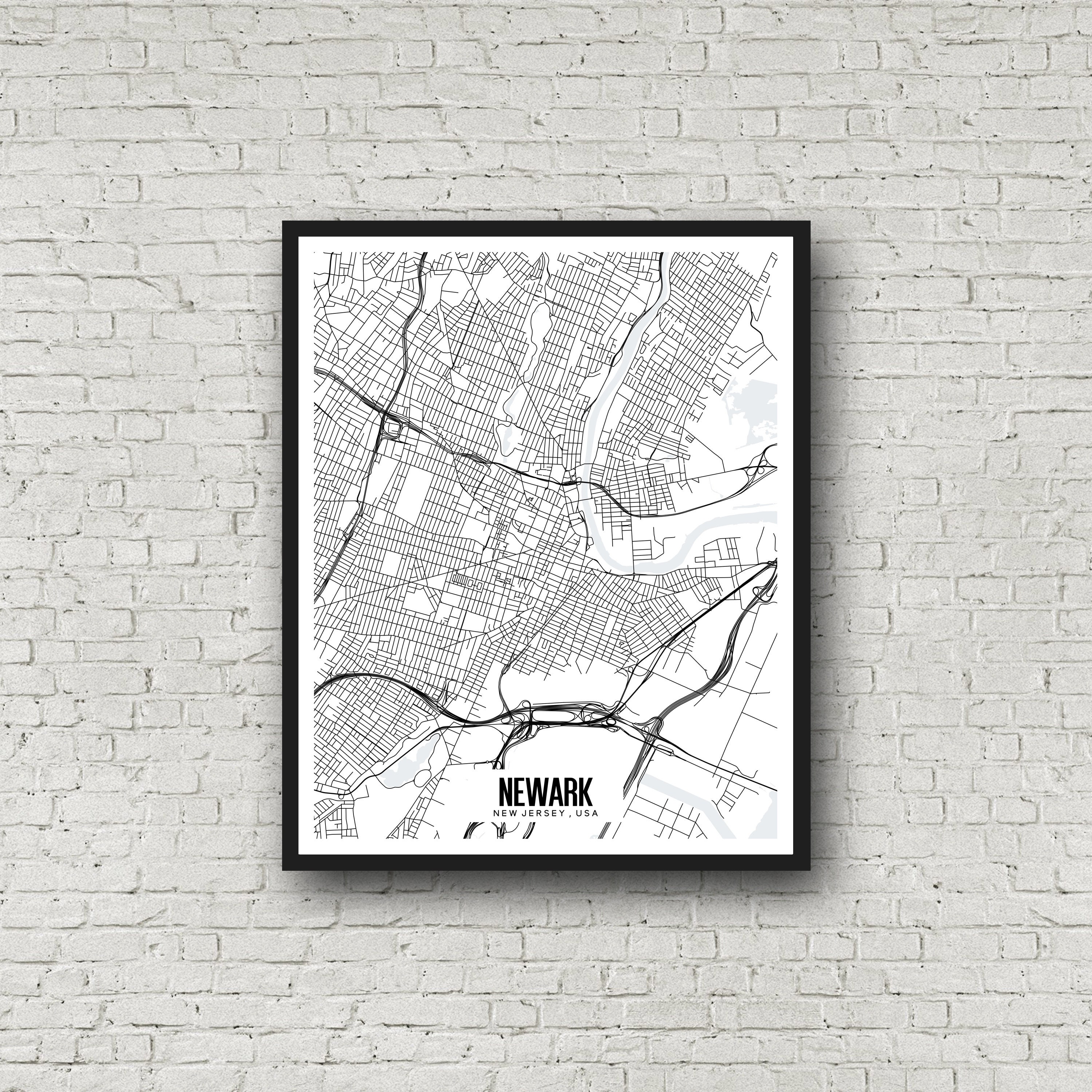 Newark New Jersey Printable Map Newark NJ Map New Jersey Map Etsy newark-new-jersey-printable-map-newark-nj-map-new-jersey-map-etsy