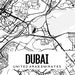 Dubai UAE Printable Map, Dubai City Map Art, Asia Map, Digital Download ...