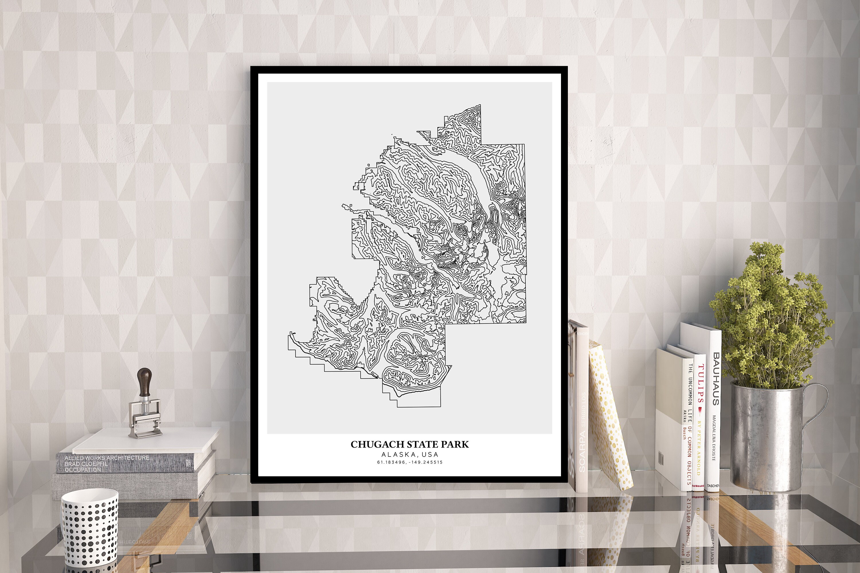 Chugach State Park Printable Topographic Map Chugach State - Etsy