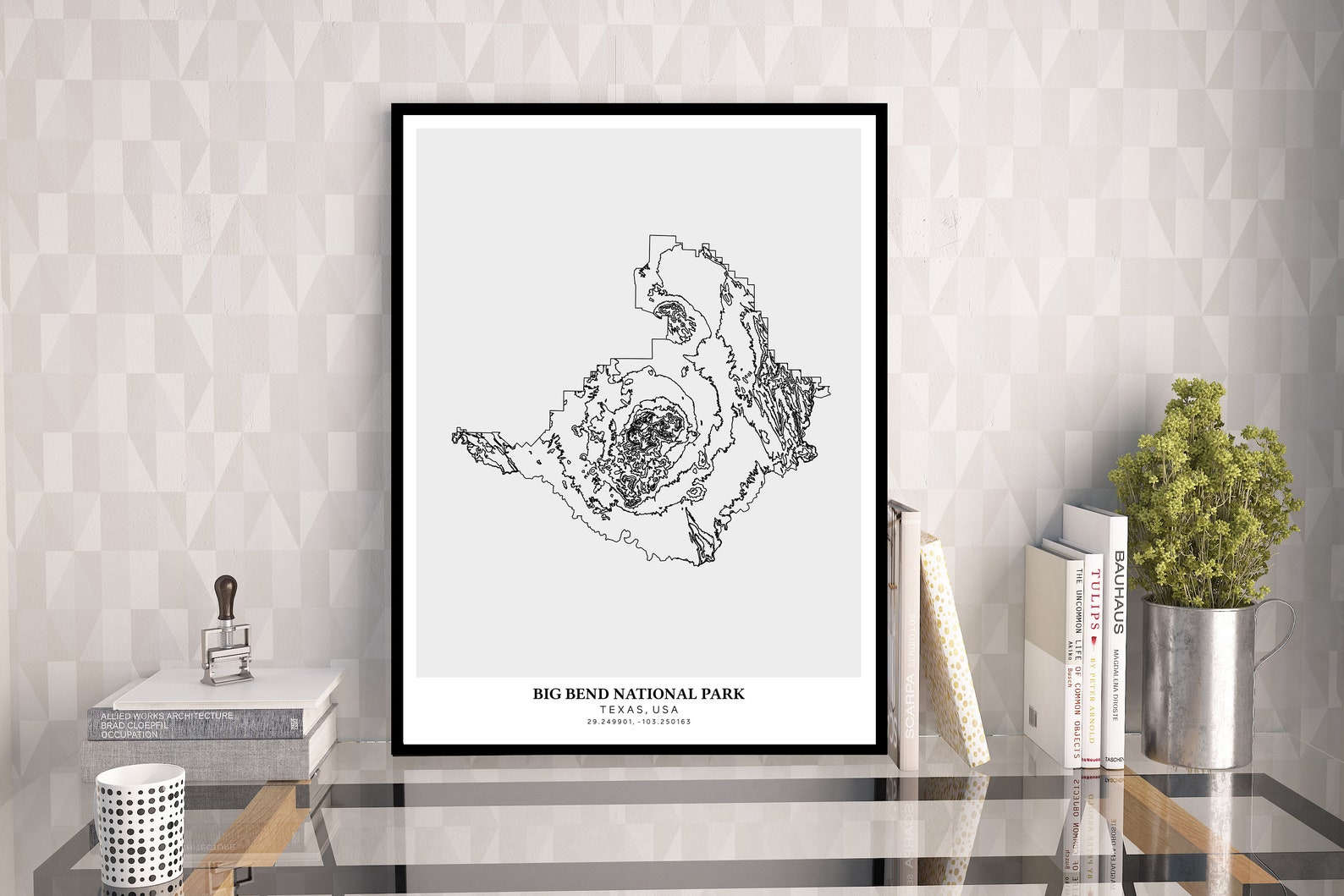 Big Bend National Park Printable Topographic Map Big Bend - Etsy